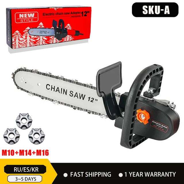 High Quality 12 Inch Chainsaw Adapter Converter Stand DIY Kit For Various Angle Grinder Convert ...