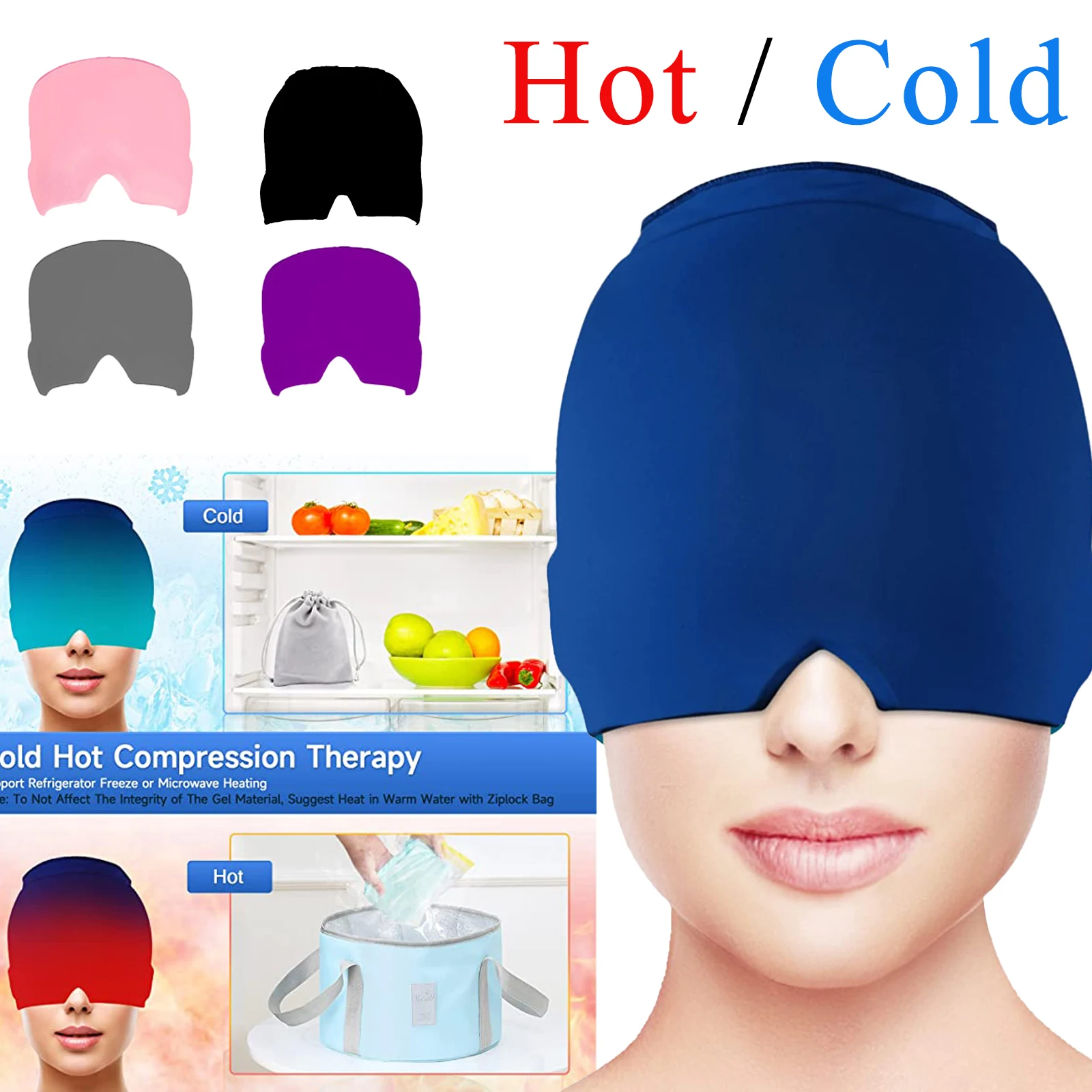 Migraine-Gel-Ice-Cap-Hot-Cold-Hat-For-Wrap-Face-Eye-Mask-Pressure ...