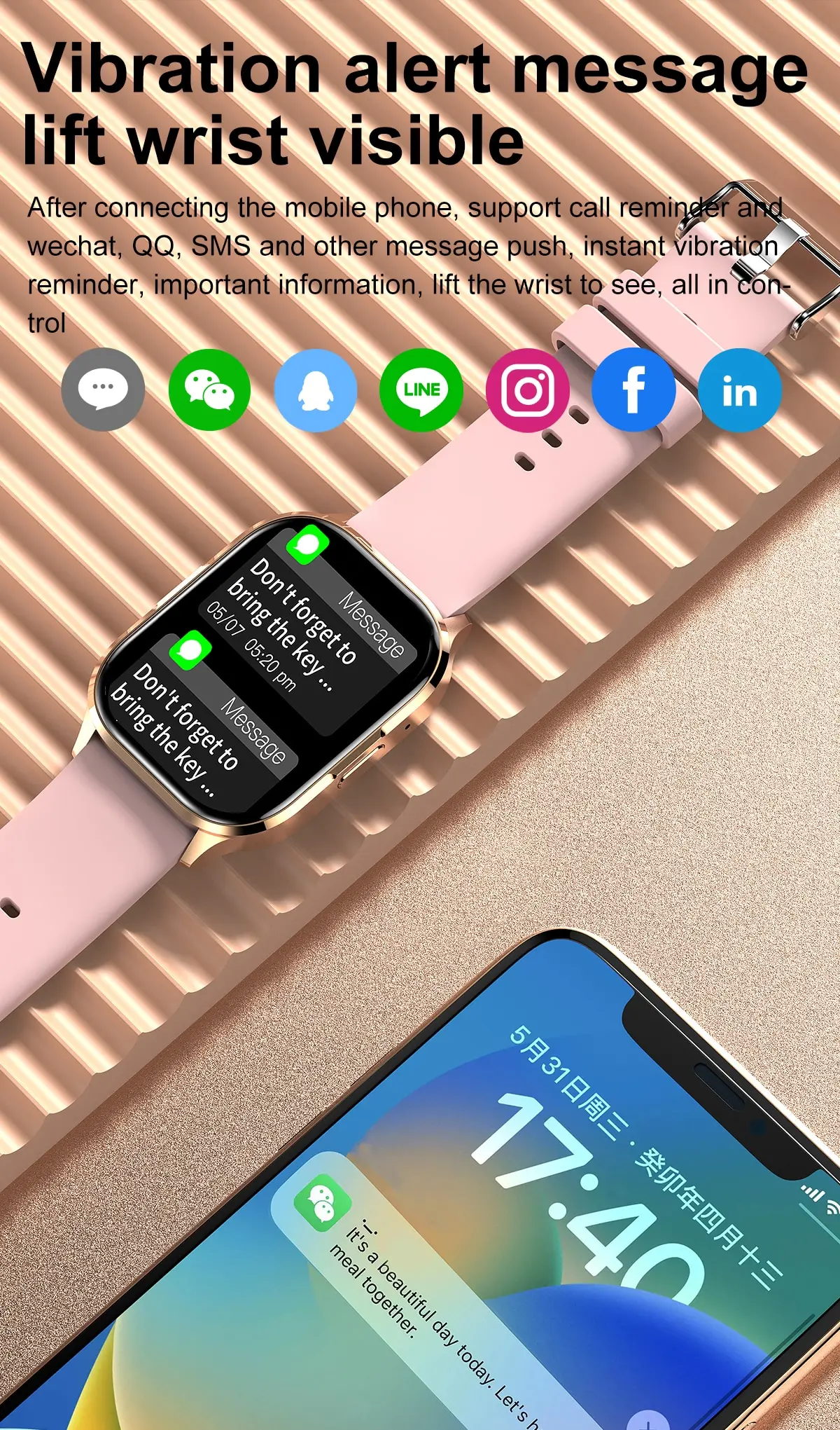 New AMOLED Bluetooth Call Smart Watch NFC Heart Rate and Blood Pressure ...