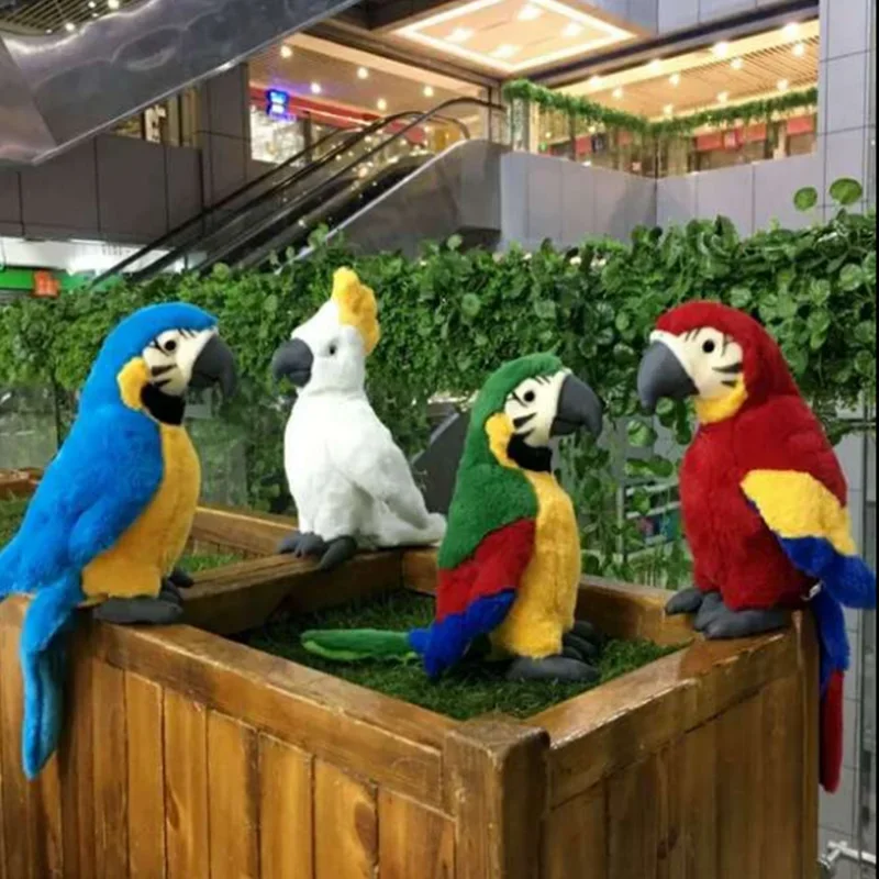 1pc-Lifelike-Parrot-Plush-Toys-Soft-Simulation-Psittacidae-Macaw ...