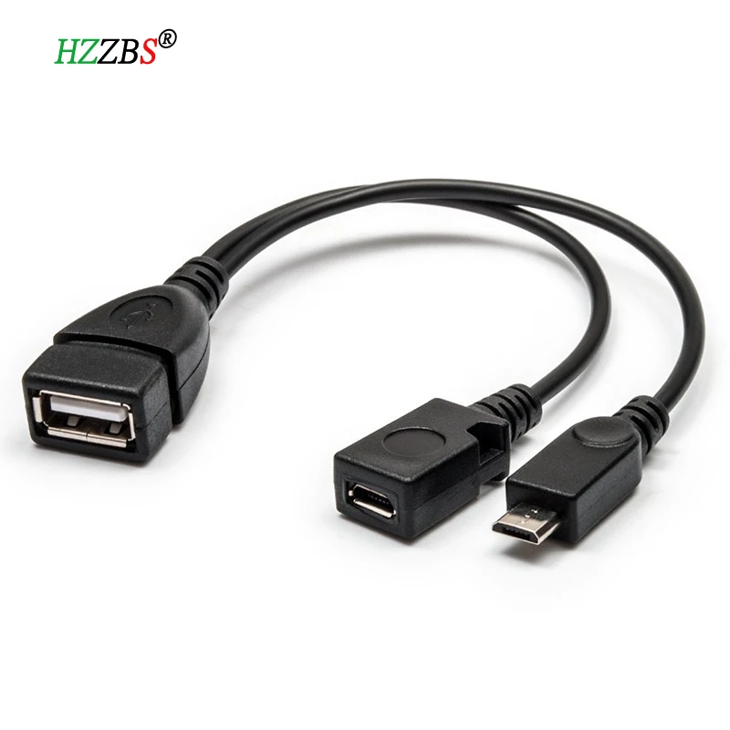 Micro USB to USB 2.0 OTG Adapter Cable with Micro USB Power for amazon ...