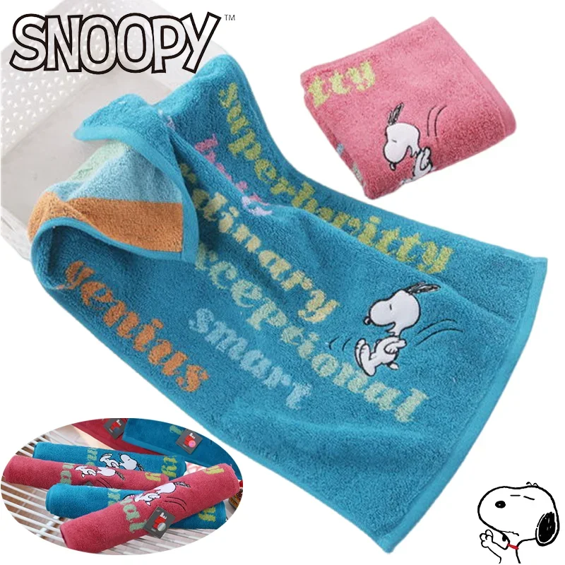 60x30cm-Snoopy-Cartoon-Cotton-Towel-Cute-Children-Soft-Absorbent-Face ...