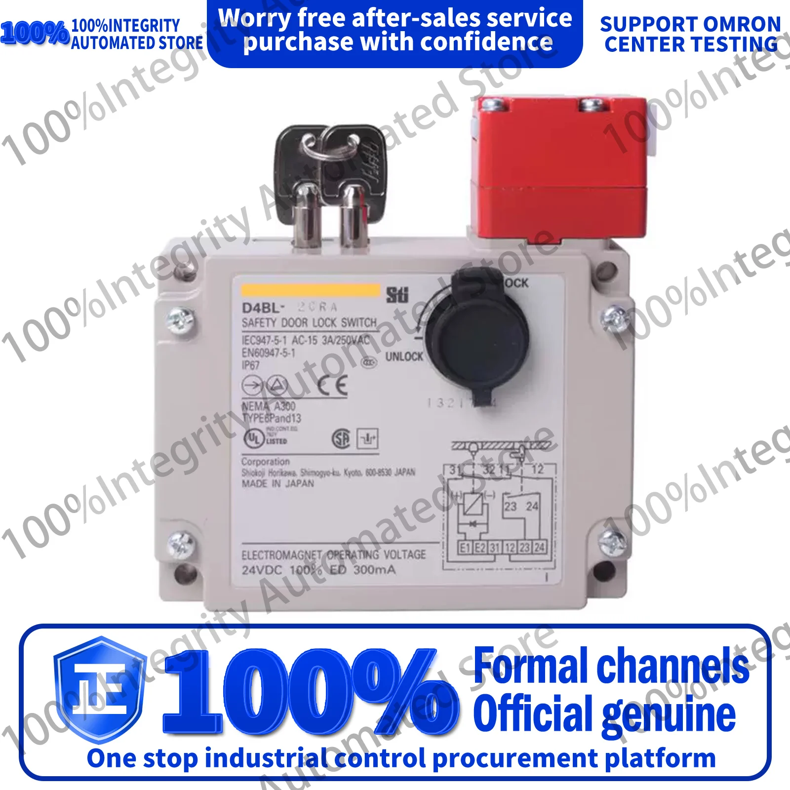 100% brand new Safety door lock D4BL-1CRA D4BL-2CRA D4BL-2DRA D4BL-2DRG ...