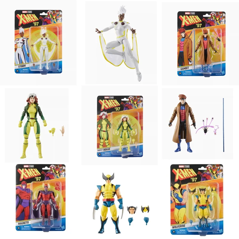 Marvel-Legends-Retro-Figurine-X-Men-97-Bishop-Magneto-Rogue-Gambit-Wolverine-Storm-6-Action ...