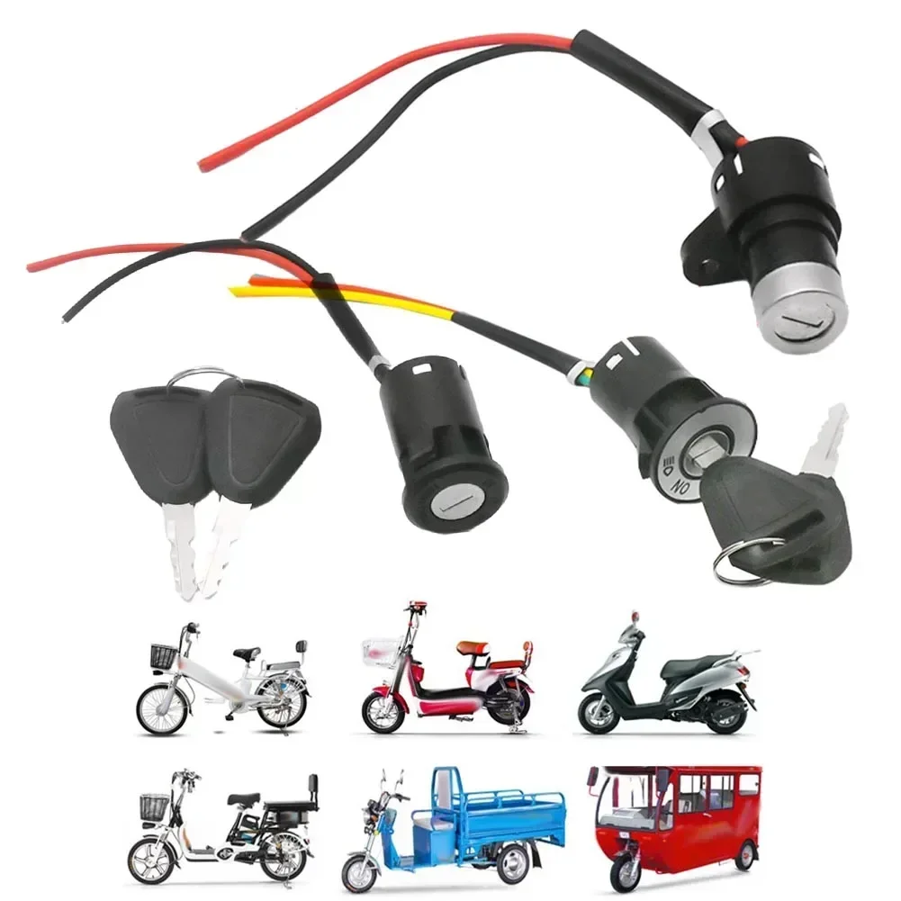 E-bike Ignition Switch Key Power Lock Electric Bicycle Biking Portable ...