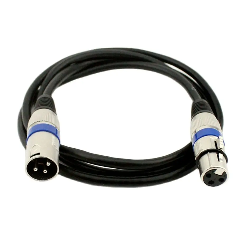 XLR Cable Microphone Lead Male To Female Line Stereo Audio Adapter ...