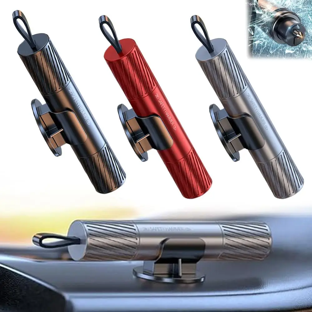 2 In 1 Car Safety Hammer Mini Vehicle Interior Accessory with Seat Belt ...