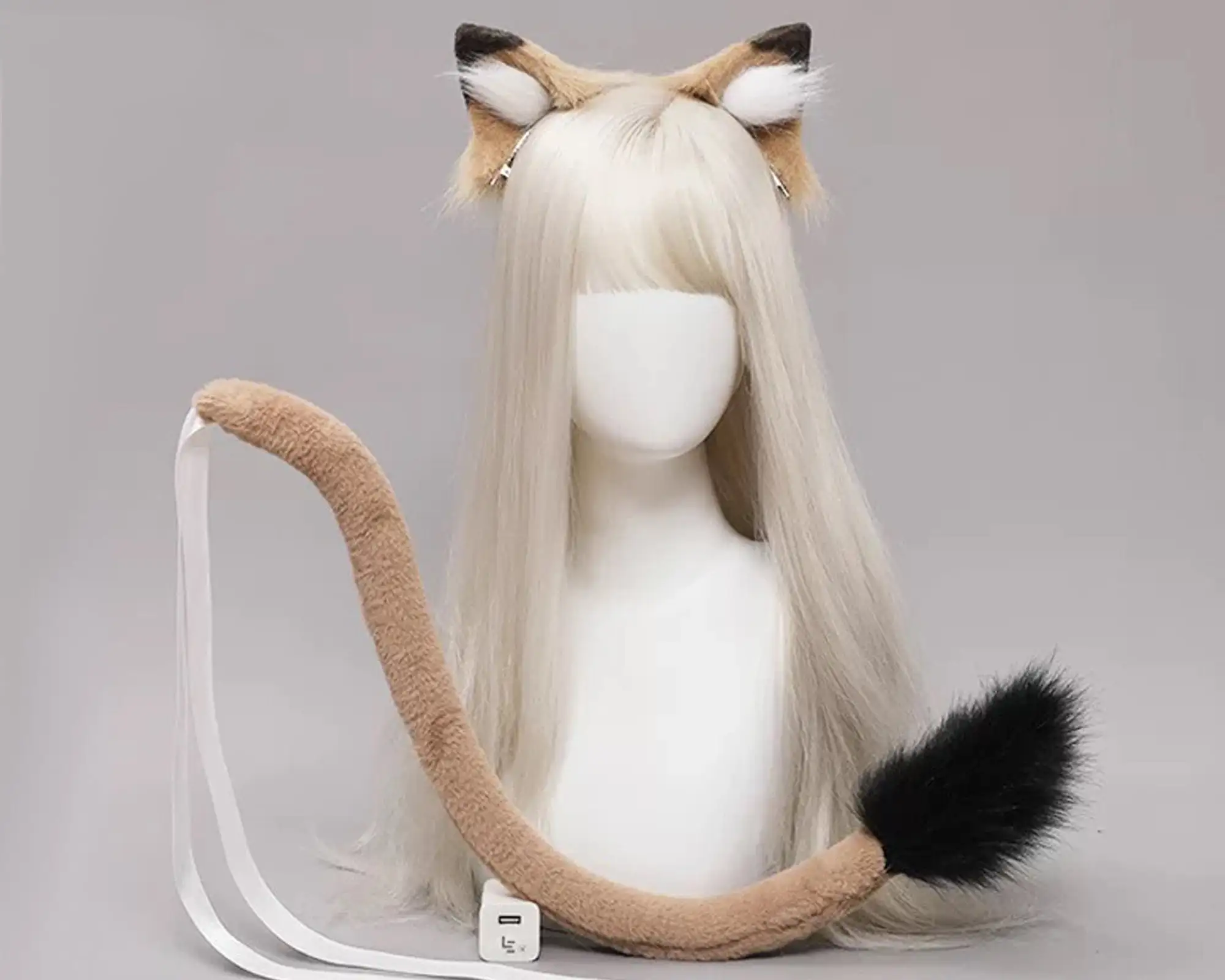 Brown-Lion-ears-and-tail-set-Furry-animal-ears-Wolf-cosplay-costume ...