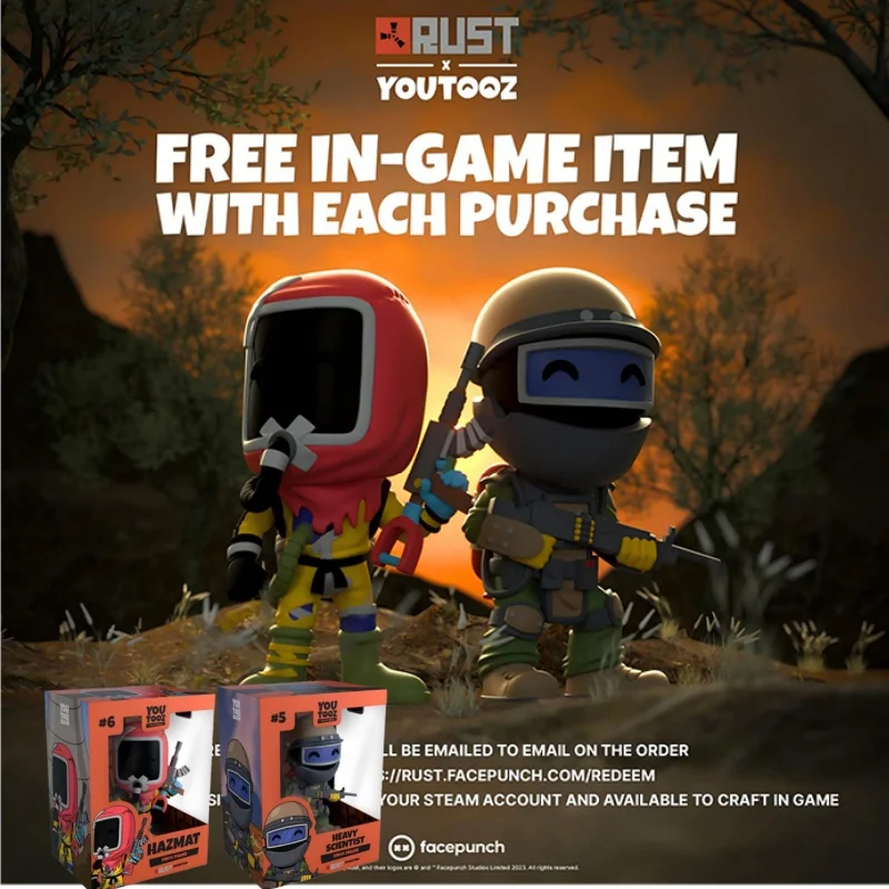 Official RUST Heavy Scientist Hazmat Suit Figure with In-Game Item Code ...