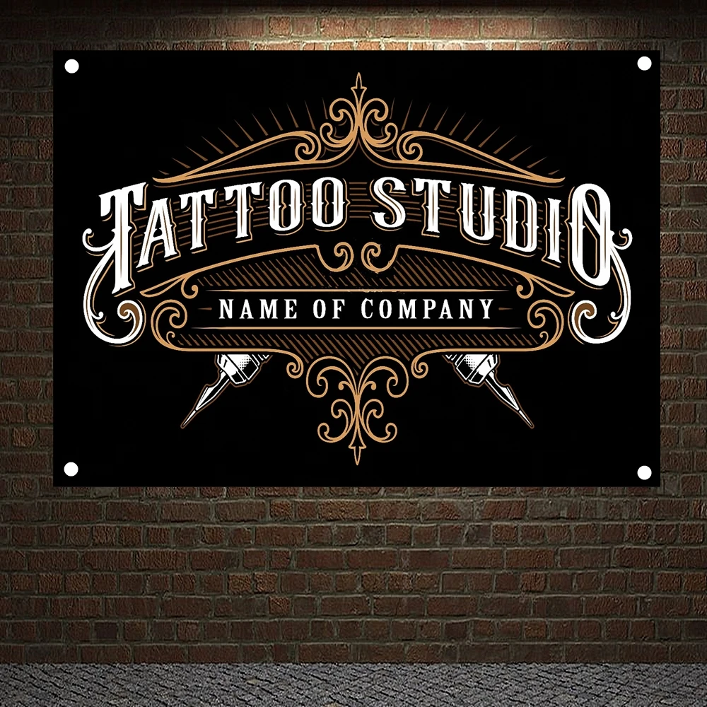 Tattoo-Banners-Custom-NAME-OF-COMPANY-Vintage-Tattoo-Studio-Barber-Shop ...
