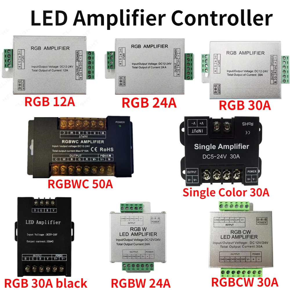 LED-Amplifier-Controller-1CH-3CH-4CH-5CH-12A-24A-30A-50A-for-Single ...