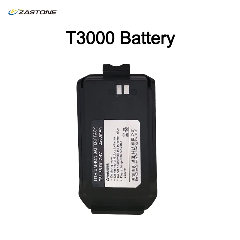 ZASTONE T3000 Walkie Talkie Battery Black TBL-36 DC 7.4V 2200mAh Radio ...
