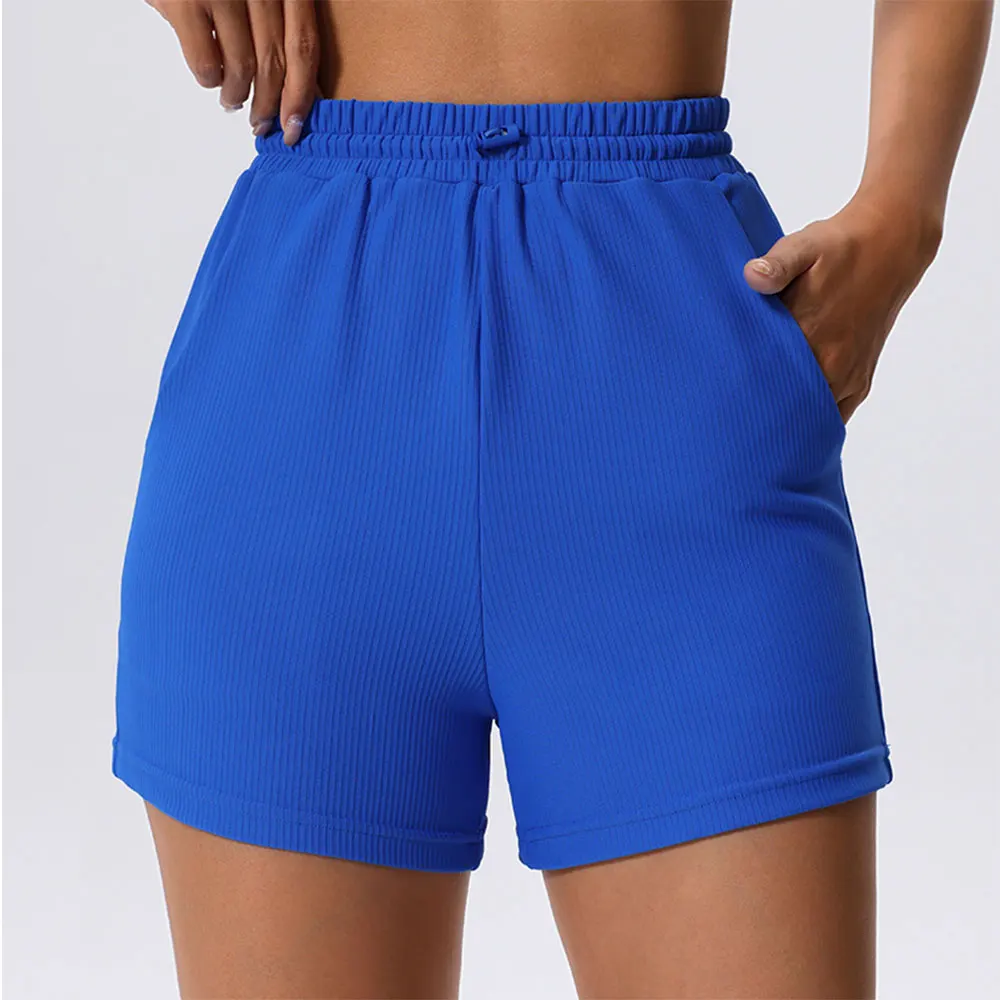 Ribbed-Shorts-Women-Cycling-Yoga-Shorts-Push-Up-Booty-Workout-Gym ...