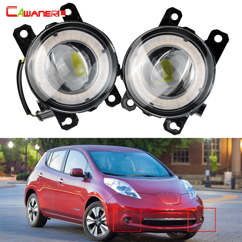 2-Pieces-Car-Fog-Light-Assembly-30W-8000LM-LED-Lens-Angel-Eye-Daytime ...