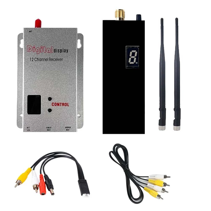 FPV-1-2G-1-5W-VTX-VRX-Kit-8CH-1500Mw-FPV-Video-Transmitter-Receiver ...