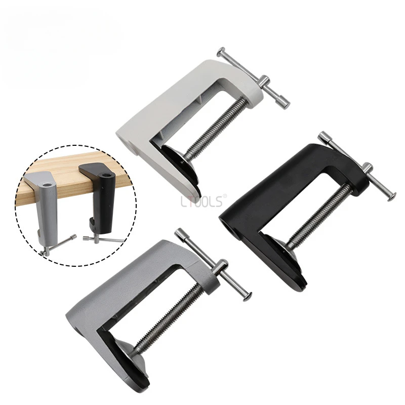 Stainless Steel Lamp Bracket Clamp DIY Fixed Metal Clip Fittings Screw ...
