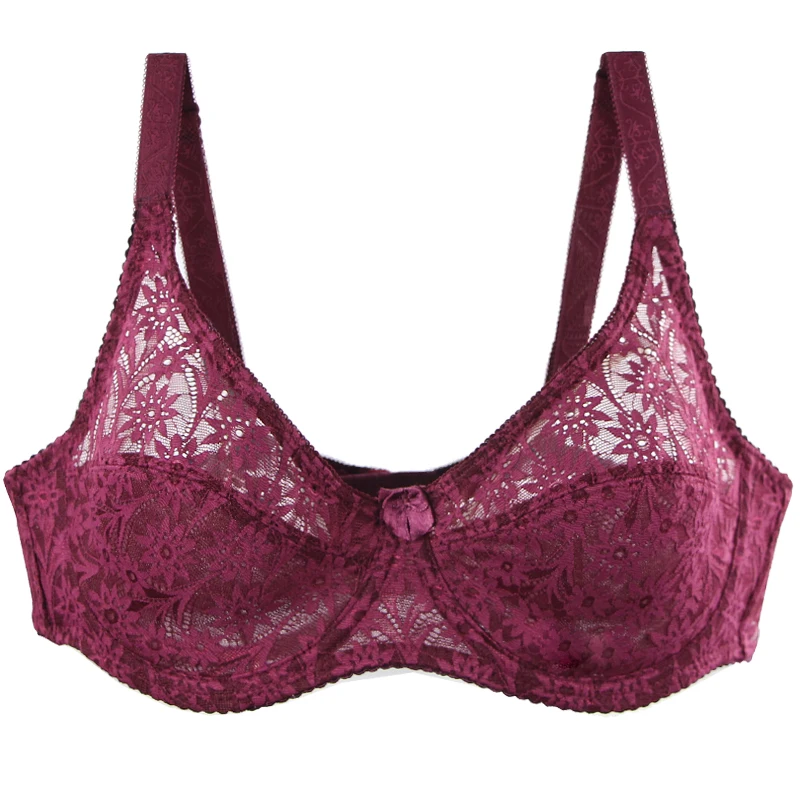 2024-New-Lace-Bras-Ultra-ThinThick-Underwear-Plus-Size-34-75-36-80-38 ...
