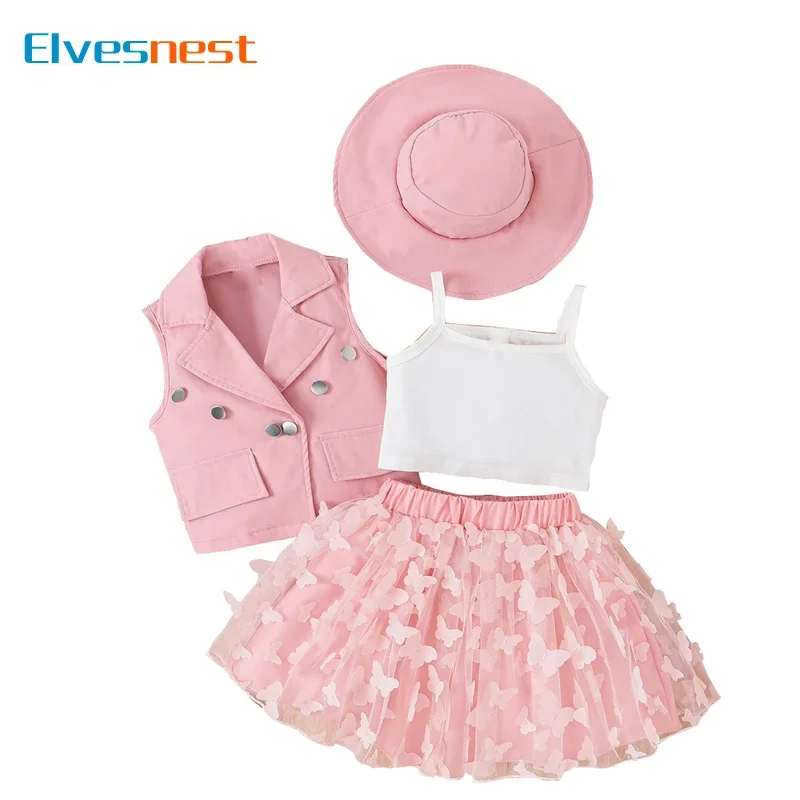 Fashion-Children-Girl-Clothing-Sets-4-PCS-Cotton-Sleeveless-Tops-Vest ...