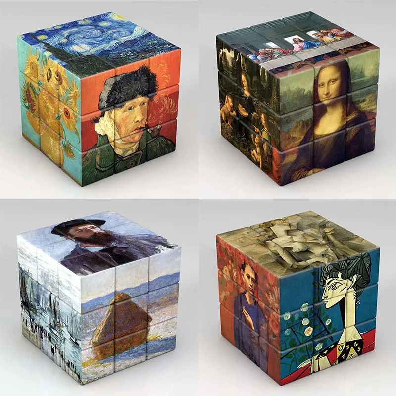 3x3x3Magic-Cube-Famous-Paintings-Celebrities-3x3-Magic-Cube-Children-s ...