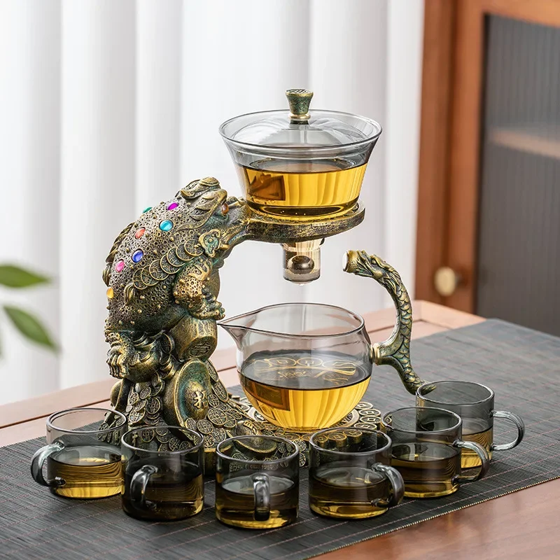 Luxury-Golden-Chinese-Tea-Set-Home-Lazy-Tea-Infuser-With-Highend-Glass ...