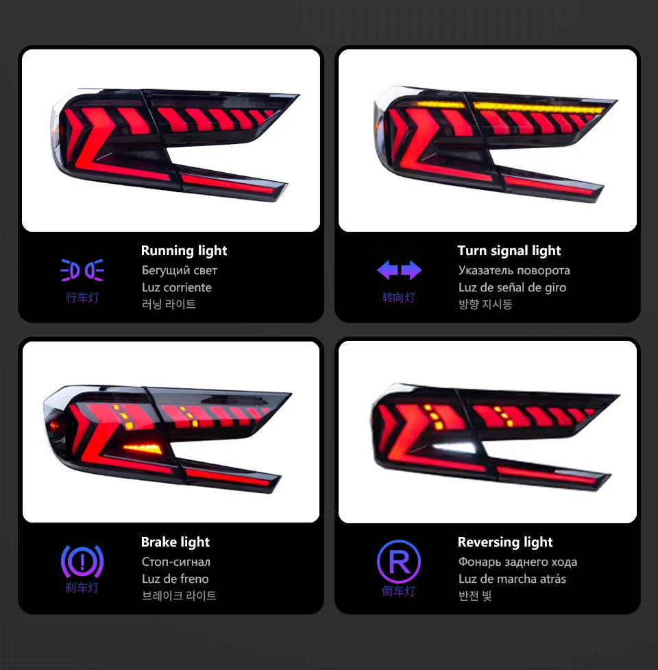 Accord Tail Lights 2018-2022 New Accord Led Tail Lamp Light Rear Lamp ...