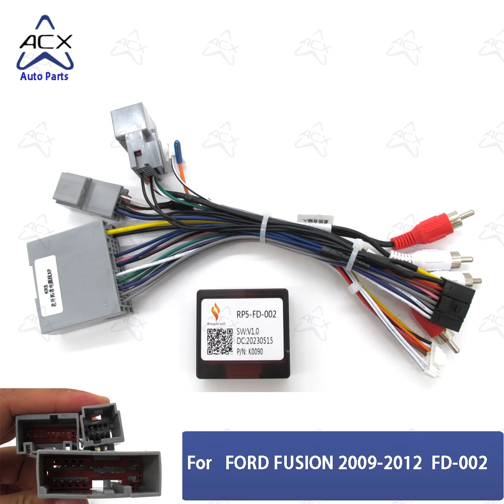 Car-Audio-Plarer-Wiring-Harnesses-With-Canbus-For-FORD-FUSION-2009-2012 ...