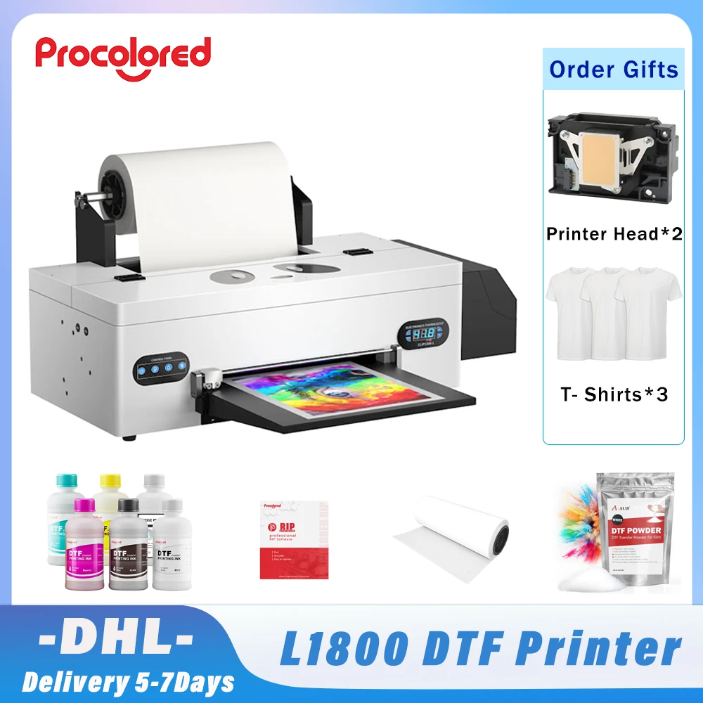 Procolored-DTF-Printer-L1800-A3-Direct-To-Film-Transfer-Printing ...