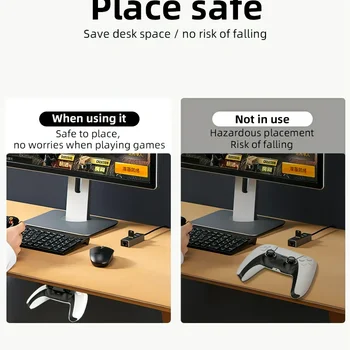 Data Frog Game Controller Hanger Holder for PS4 PS5 Under Table Hanging ...