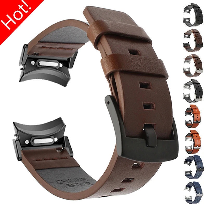 Genuine-Leather-Strap-for-Samsung-Galaxy-Watch-6-4Classic-43mm-47mm-6-5 ...