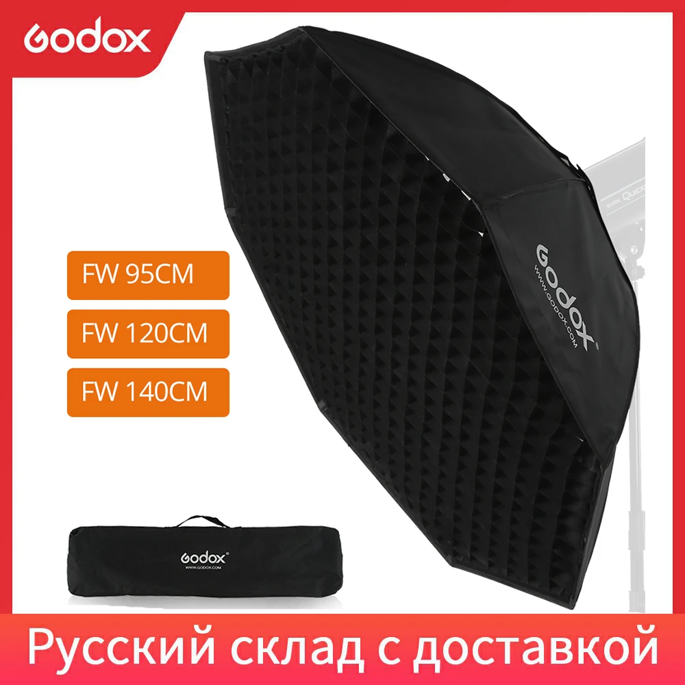 Godox 95cm 120cm 140cm Studio Octagon Honeycomb Grid Softbox Reflector ...
