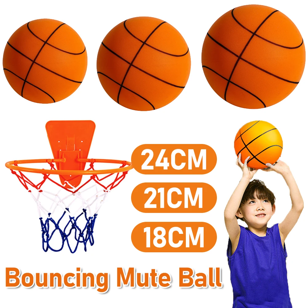 Bouncing Mute Ball 24cm Silent Foam Basketball Indoor Silent Ball Pat ...