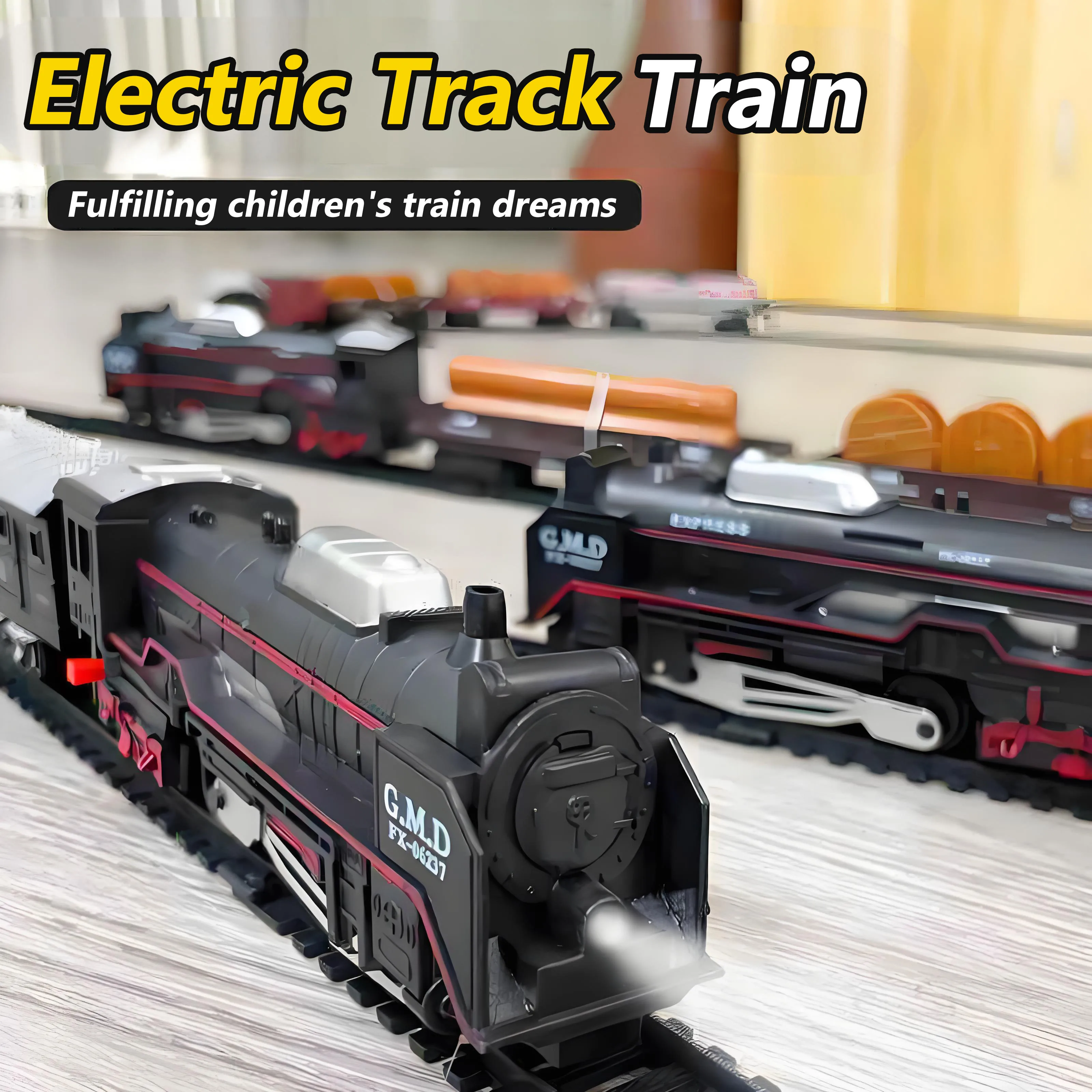 Electric Train Set for Kids Boys with Light-Up Tracks | Classical ...