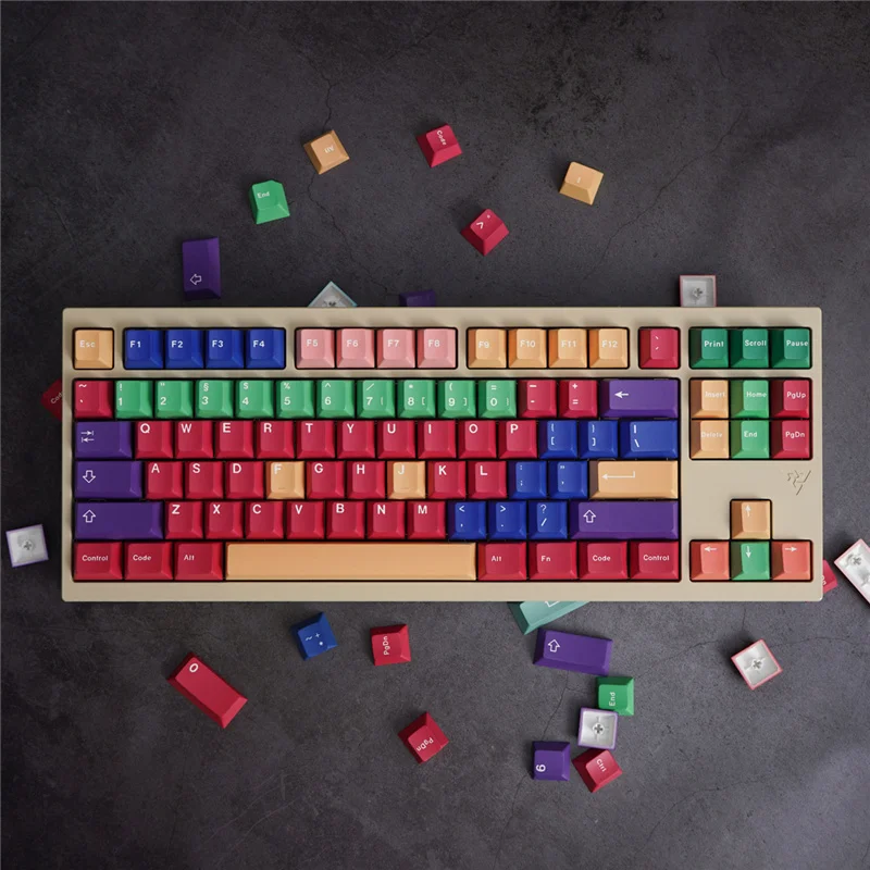 GMK-Handarbeit-Keycaps-PBT-Dye-Sublimation-23-129-Keys-Cherry-Profile ...