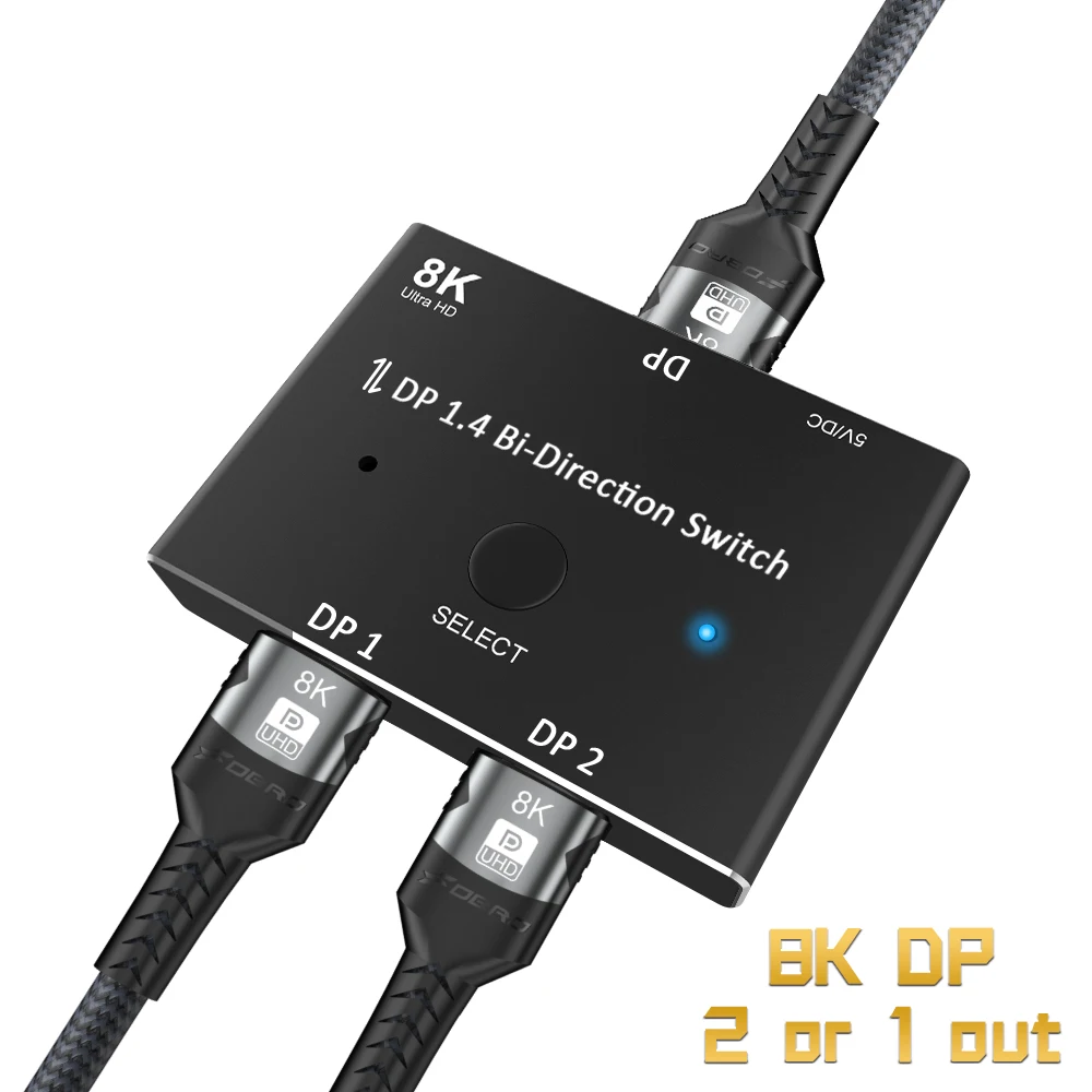 8K-DisplayPort-Splitter-2-in-1-Out-DP-1-4-Bi-Direction-Switch-8K-60Hz ...