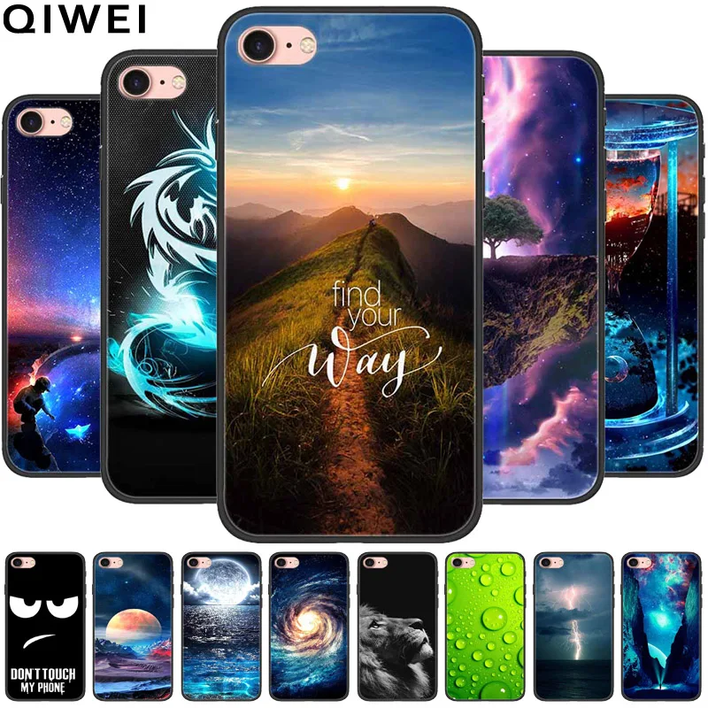 For iPhone SE 2016 2020 2022 Case Animals Painted Cool Silicon TPU ...
