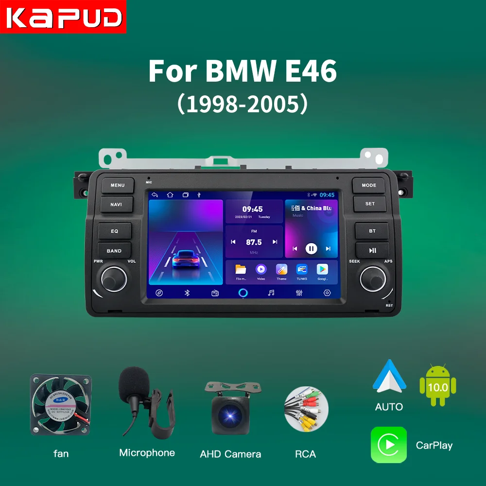 Kapud Android Car Multimedia Radio For BMW 3Series E46 M3 318/320/325 ...