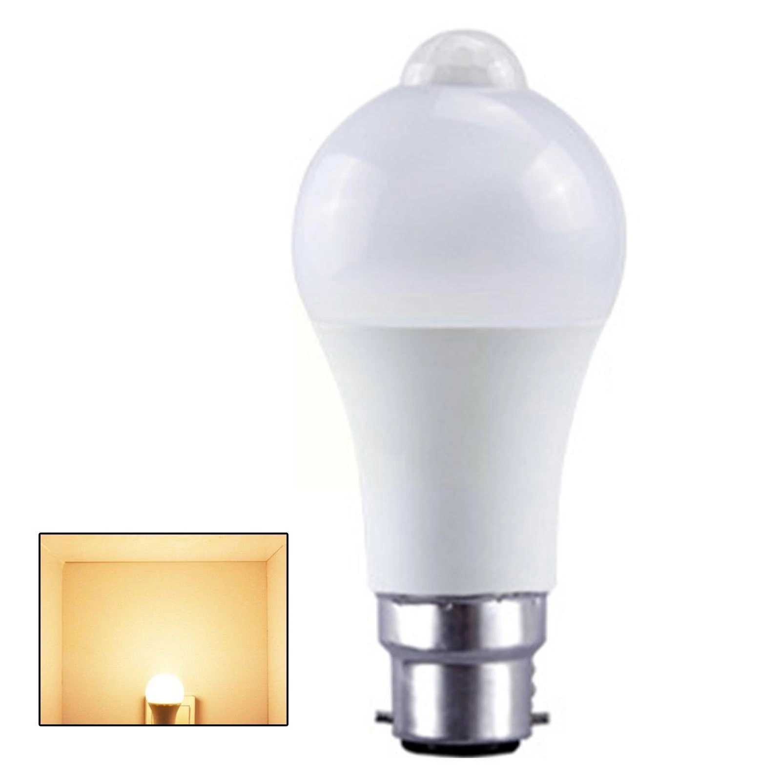 Pir Motion Sensor Light Bulb Bayonet | Motion Bayonet Led Lights ...