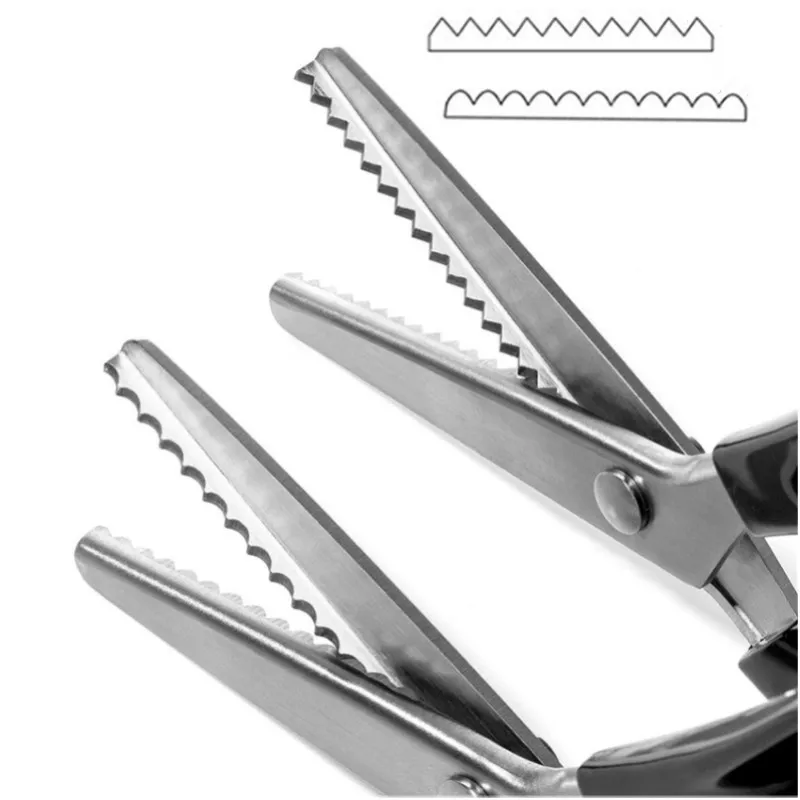 Ciseaux-cranter-en-acier-inoxydable-poign-e-confortable-artisanat-professionnel-couture-coupe ...