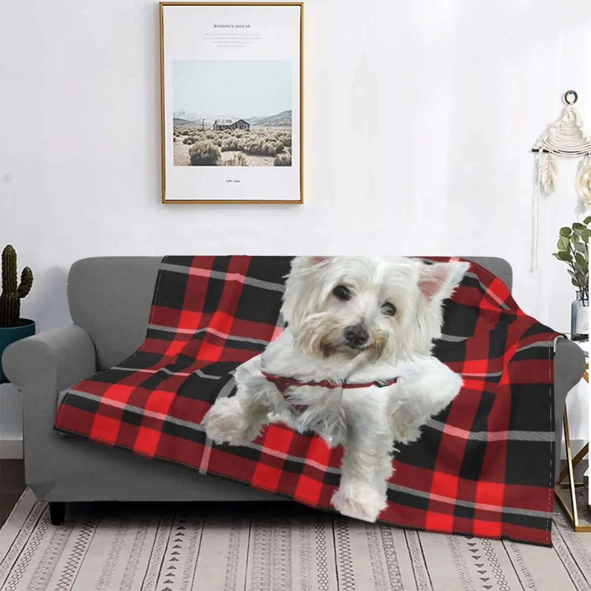 웨스트 하이랜드 테리어 강아지 귀여운 강아지 담요 산호 양털 플러시 겨울 가벼운 던져 담요 침구 야외 깔개 조각에 대한|담요 ...