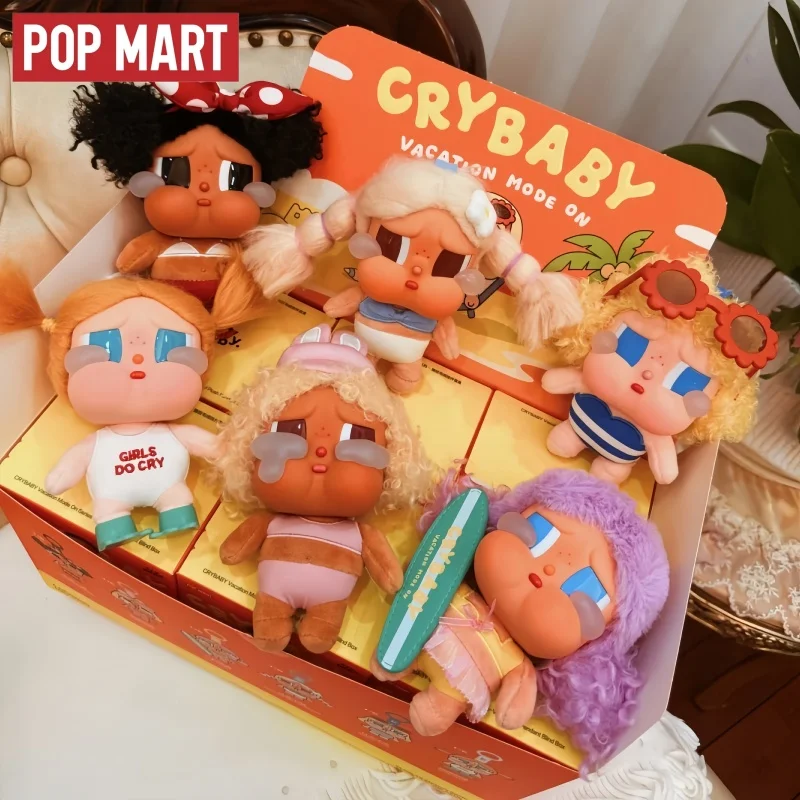 Original Pop Mart Crybaby Vacation Mode On Series Vinyl Trendy Blind ...