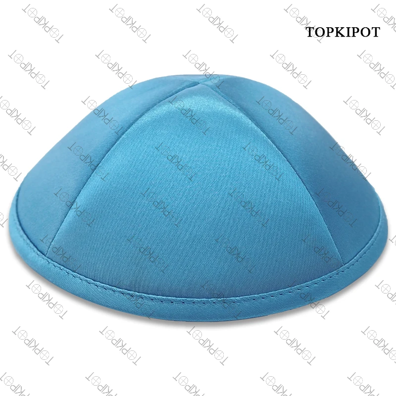Lake blue Kippa Personalized Jewish Prayer Cap for Bar Mitzvah & Brit ...