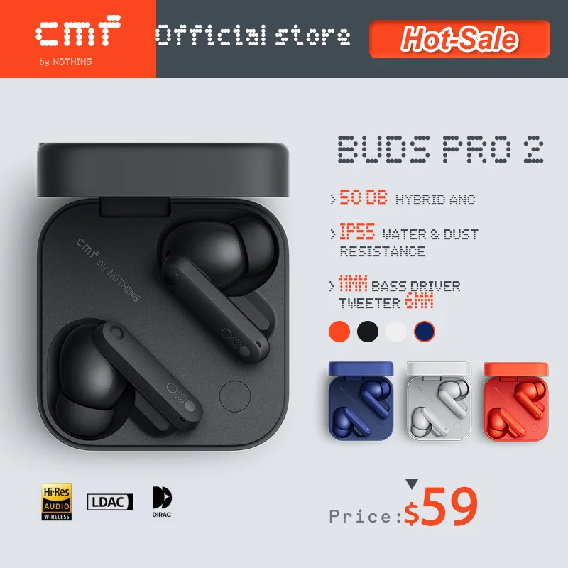 CMF-by-Nothing-Buds-Pro-2-Global-Verison-Bluetooth-5-3-with-50-dB ...