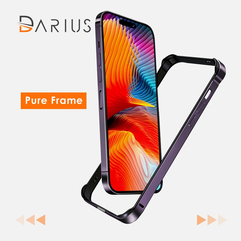 Fundas de Metal puro para Iphone 14, 13, 12, 11 Pro Max, marco de ...