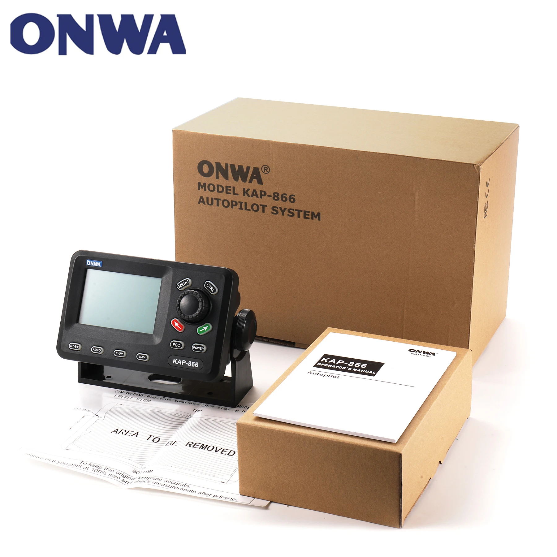 ONWA KAP-866 autopilot system Remote Control 4.5inch Marine Autopilot ...