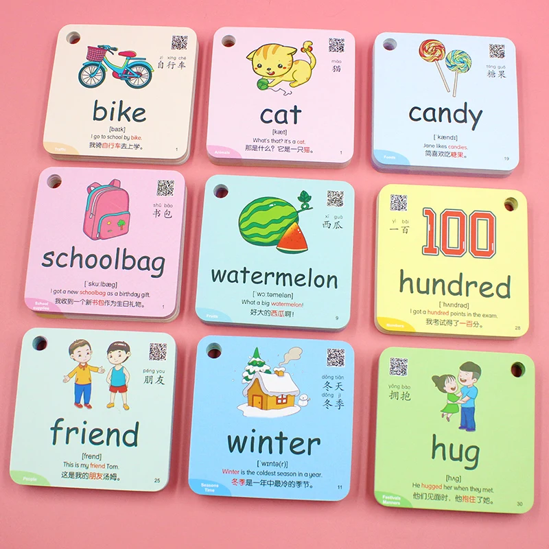 600 Words 20 Categories Cognition Learning Card Animal Shape Color ...