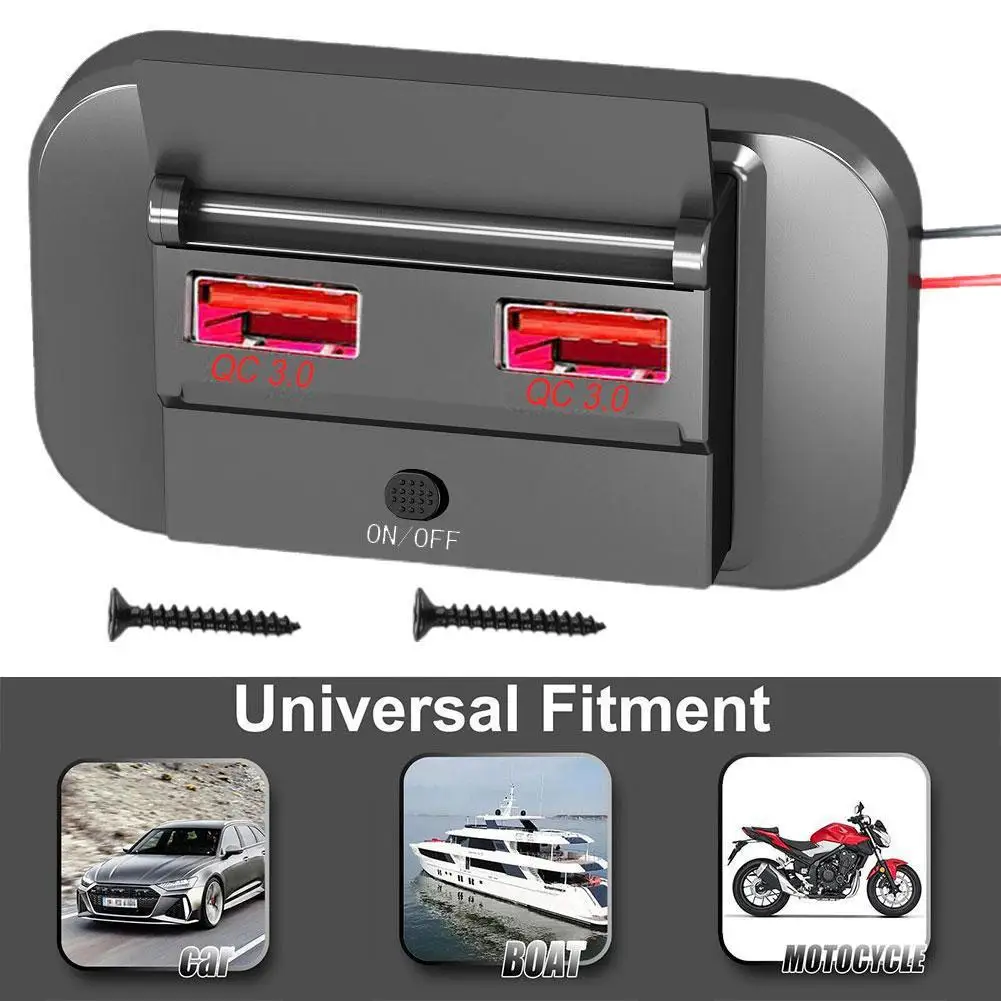 Quick-Charge-Dual-USB-Ports-Car-Bus-Charger-Socket-Adapter-12V-24V-USB ...