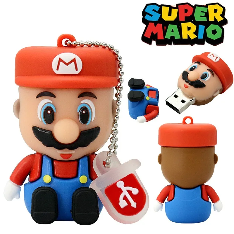Unidad-Flash-USB-2-0-de-Super-Mario-almacenamiento-externo-regalos-64GB ...