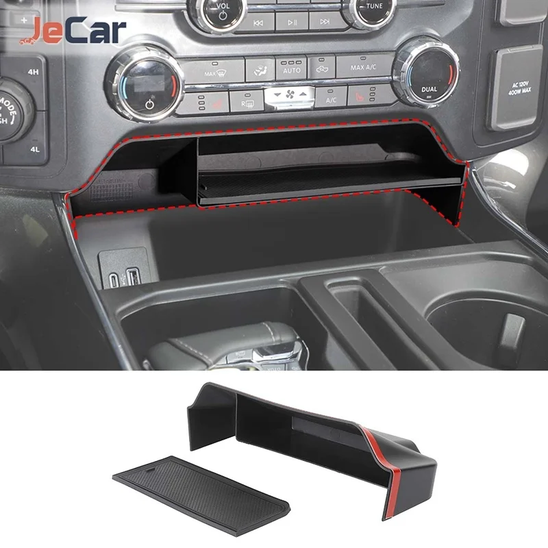 JeCar-ABS-Car-Center-Console-Storage-Box-Bracket-Organizer-for-Ford ...