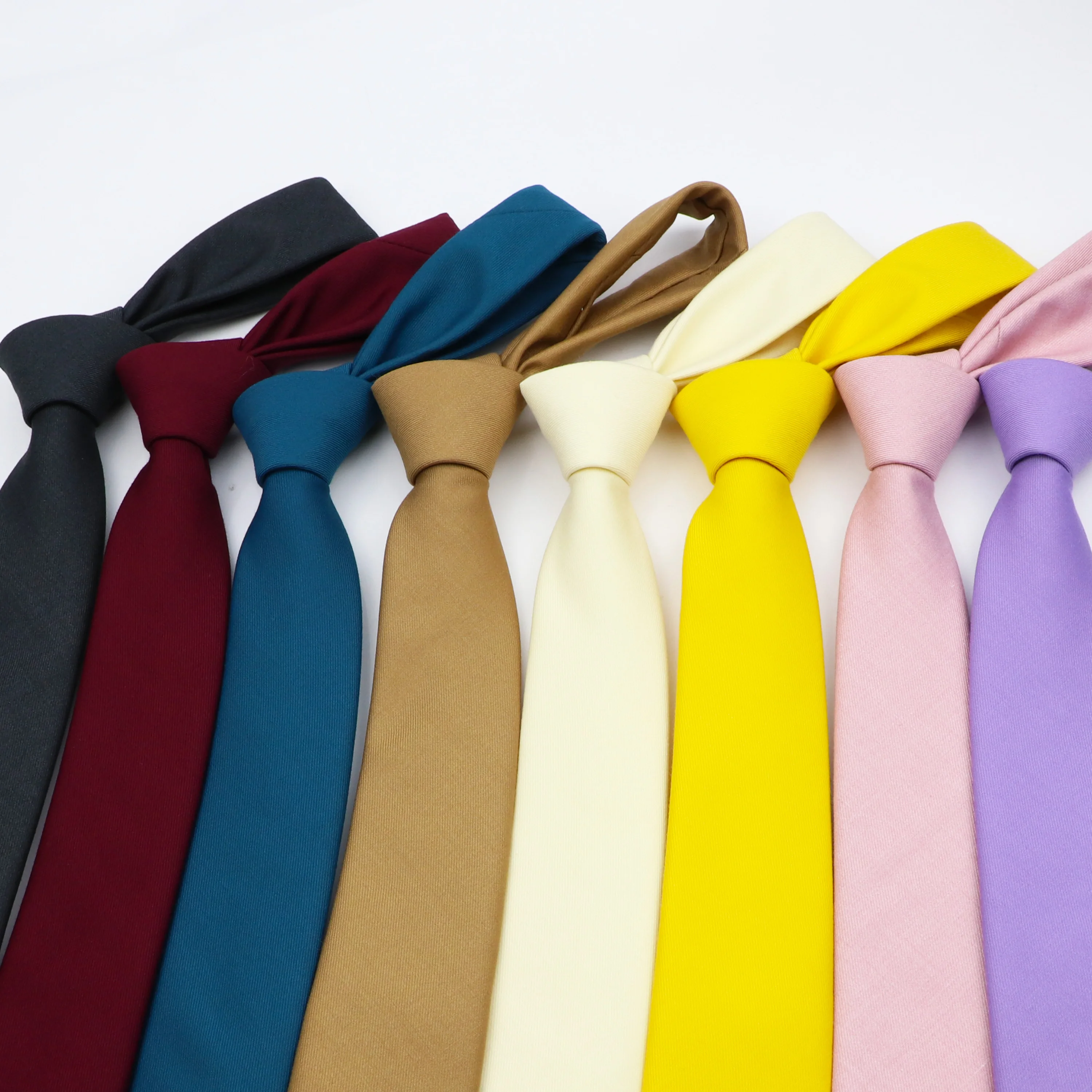 Corbata-cl-sica-de-algod-n-de-colores-puros-para-hombres-y-mujeres ...