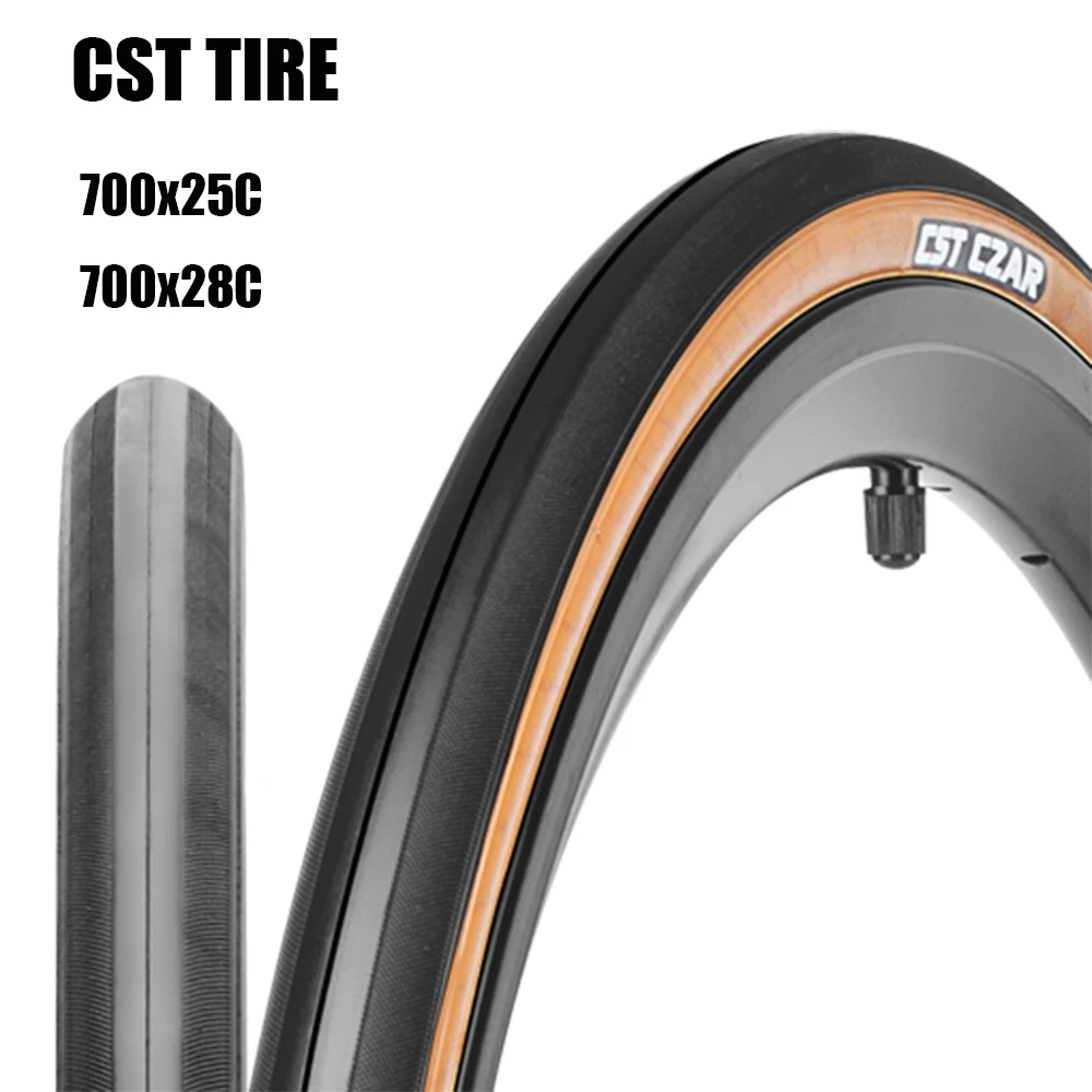 CST-C1406-Road-Bicycle-Tire-700x25-700x28-Wire-Super-Light-Brown-Bike ...